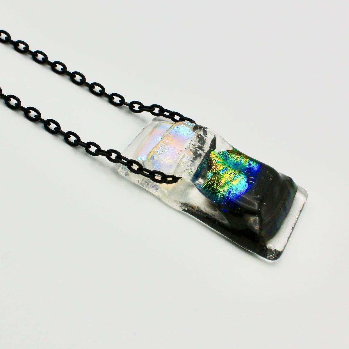 Rectangular Fused Glass Pendant By Gina Papen – ACCI Gallery