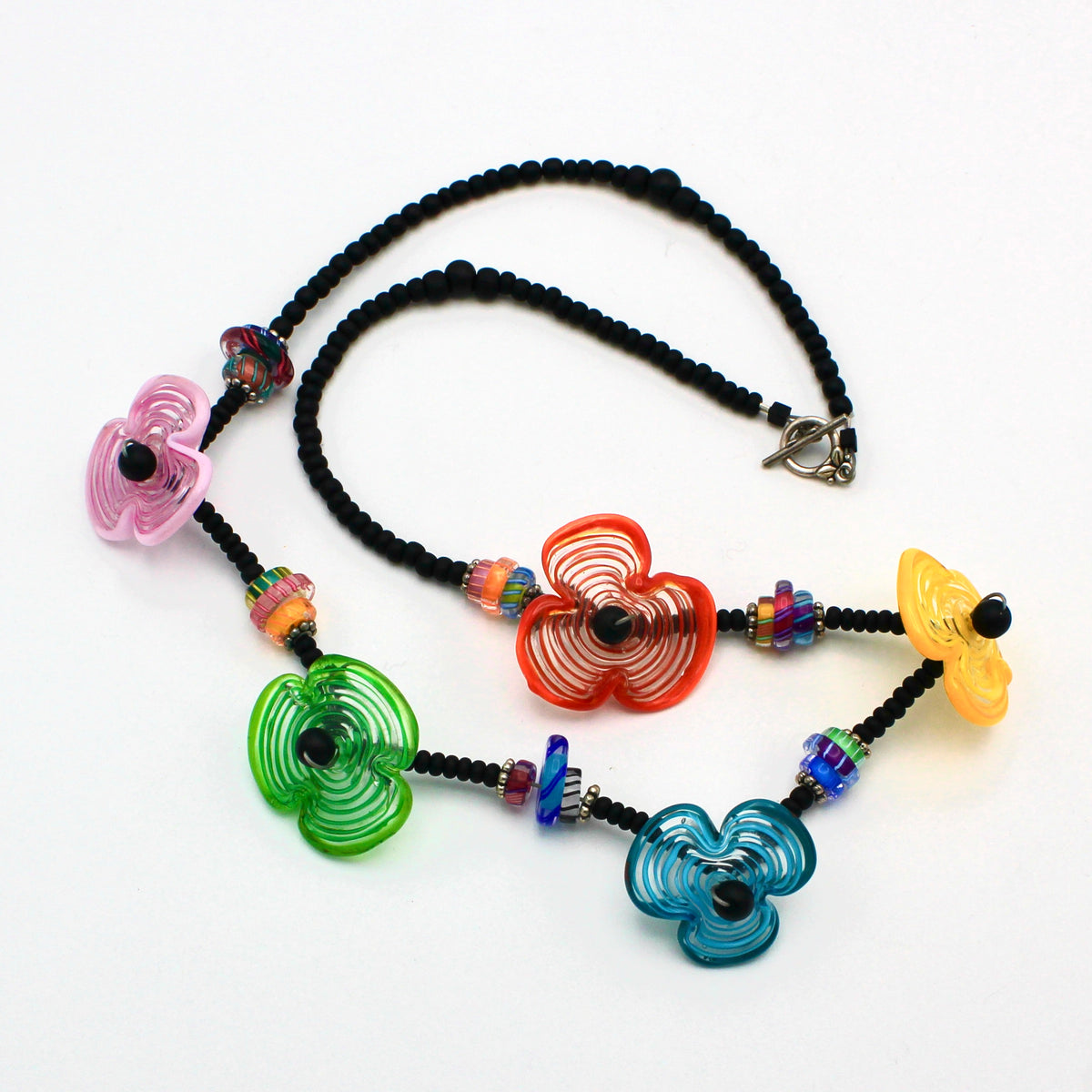 Floral Rainbow Necklace By Carol Rose – ACCI Gallery