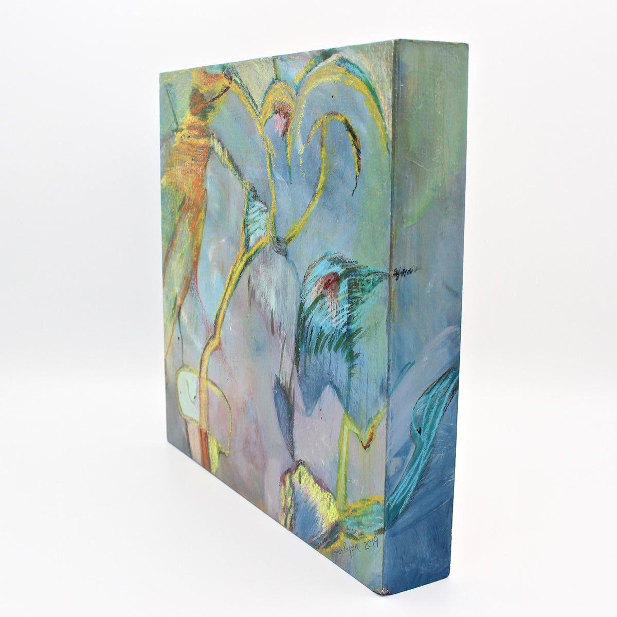 "Dancing in Blue" Oil On Board By Gina Papen – ACCI Gallery